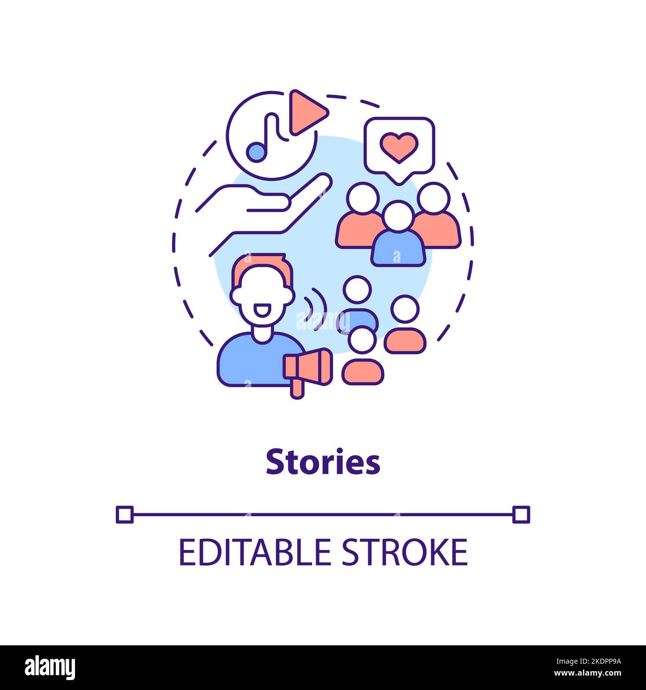 Stories concept icon Stock Vector Image & Art - Alamy