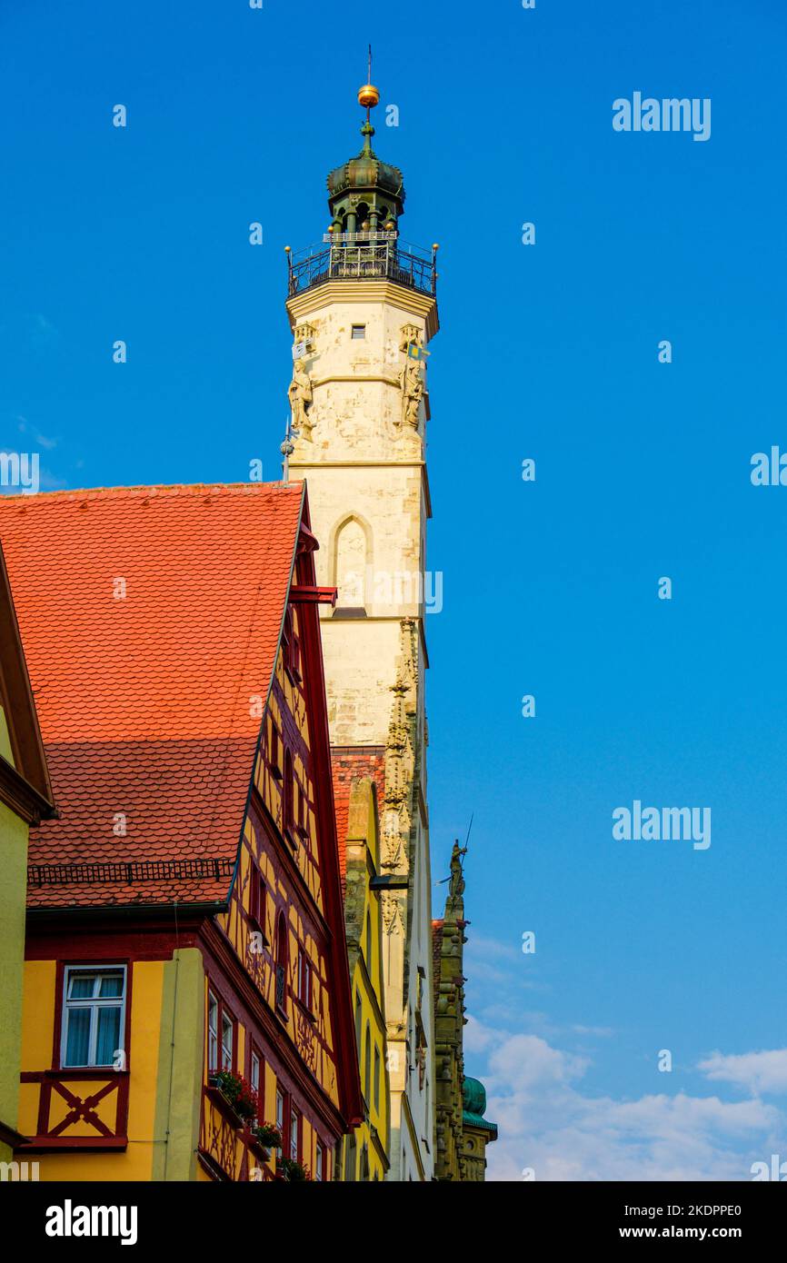 Rothenburg ob der Taubero old town streets and architecutre Stock Photo ...