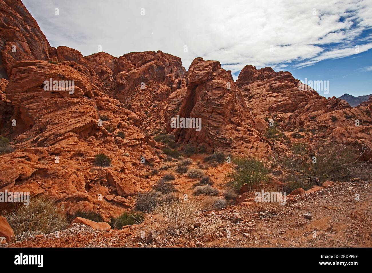 Interesting rock formations in the Valley of Fire State Park. Nevada ...