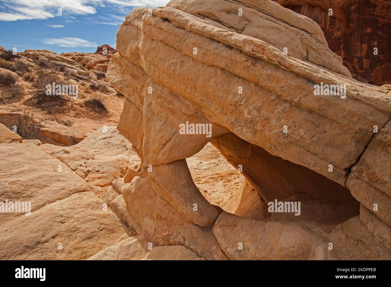 Interesting rock formations in the Valley of Fire State Park. Nevada ...