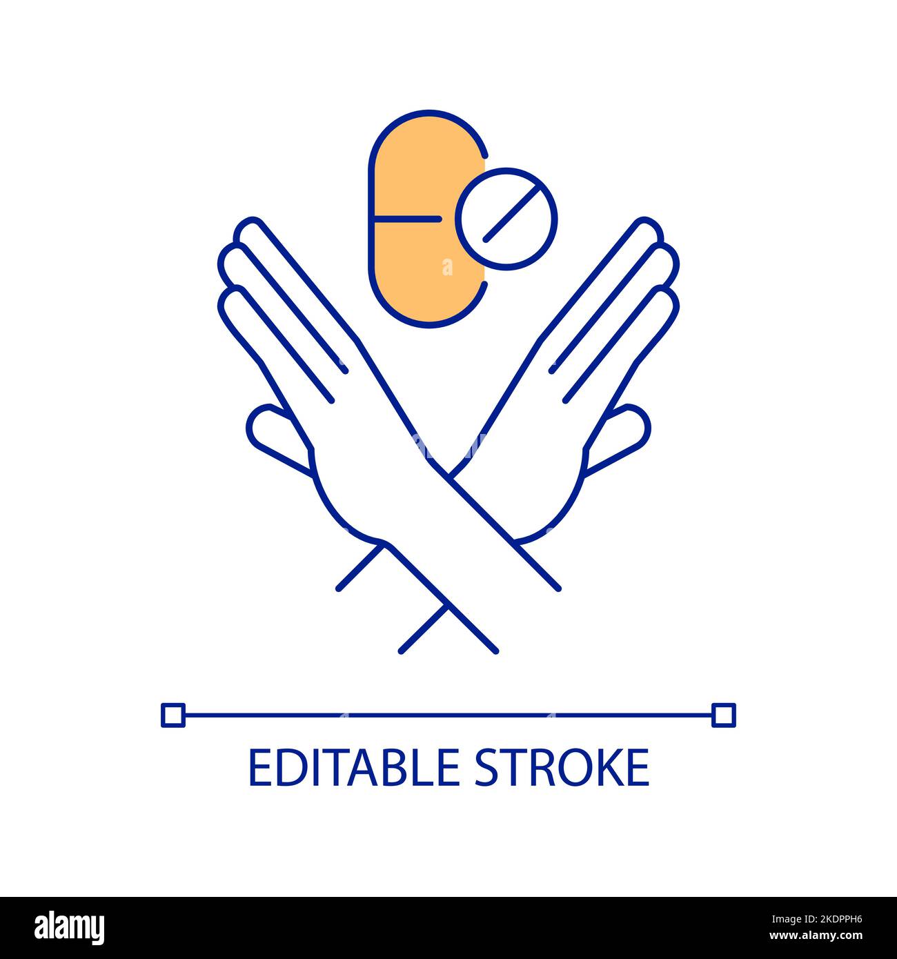 Avoid self medication RGB color icon Stock Vector Image & Art - Alamy