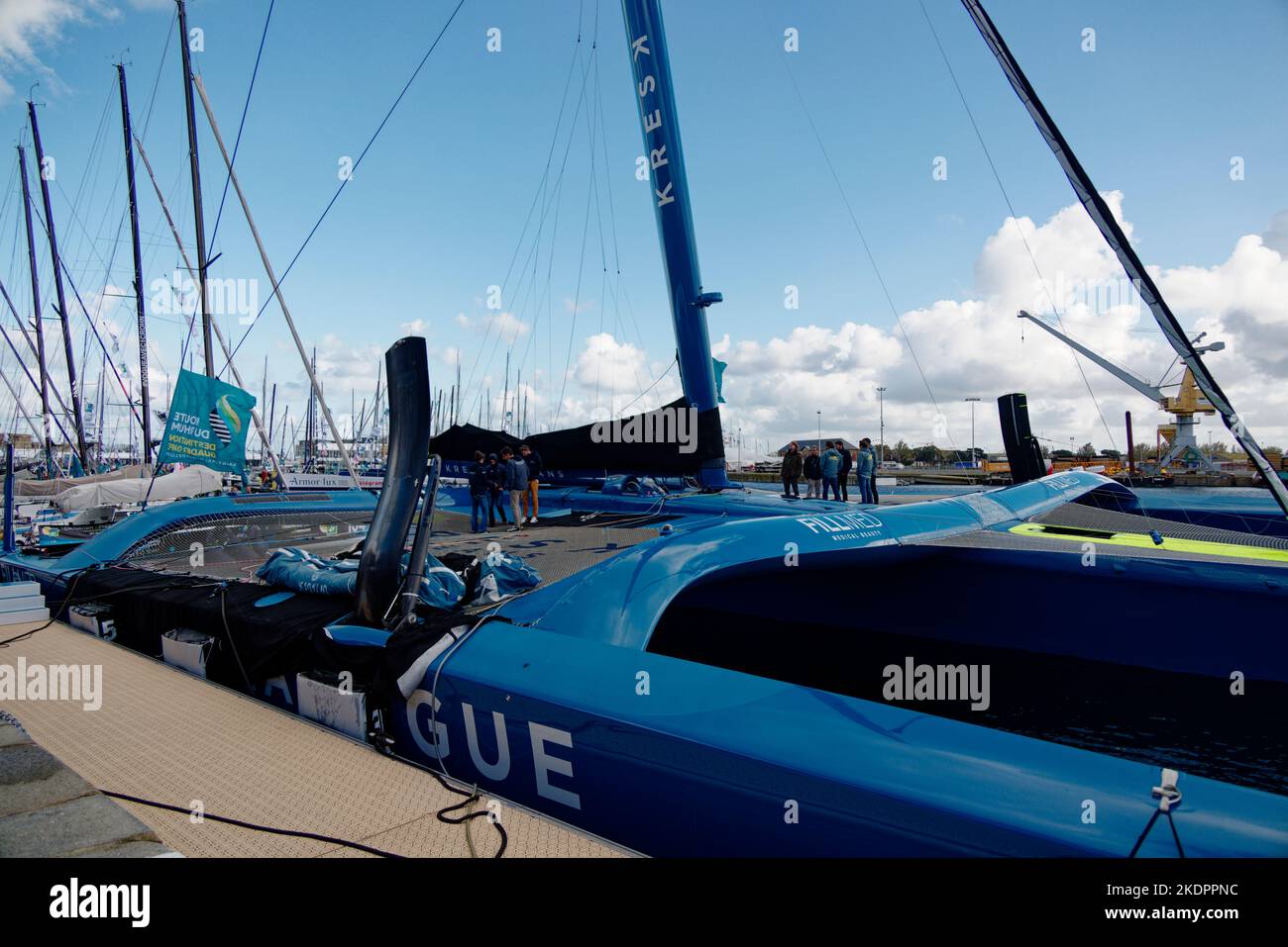 Saint-Malo, France. 4th Nov, 2022. SVR-Lazartigue skippering by ...