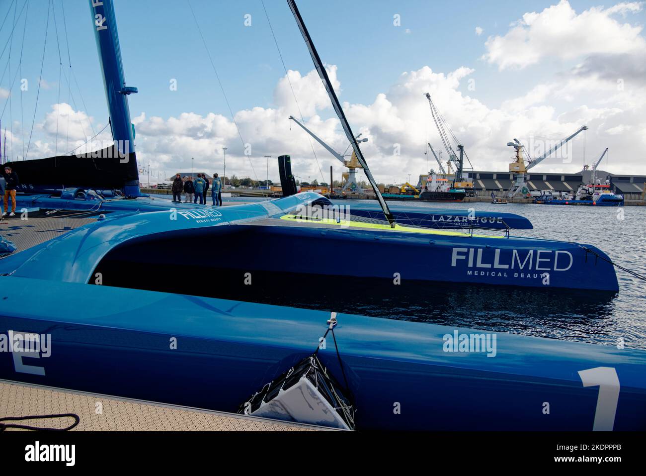 Saint-Malo, France. 4th Nov, 2022. SVR-Lazartigue skippering by ...