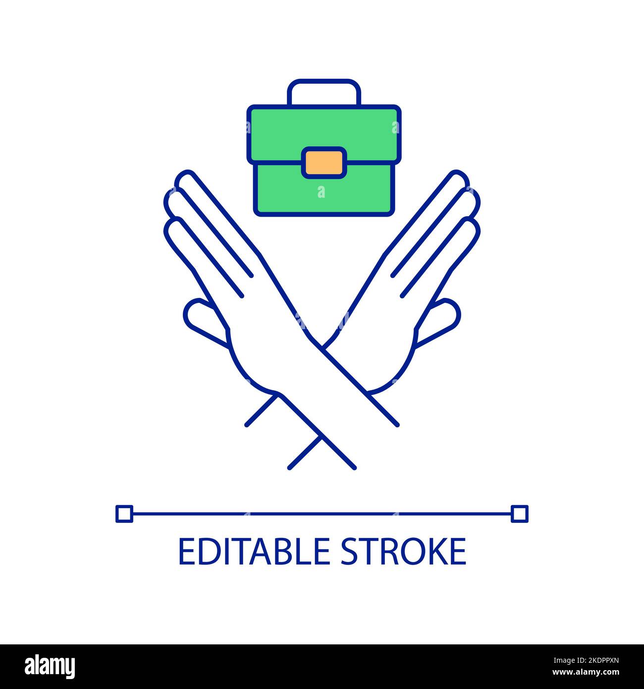 Stop work RGB color icon Stock Vector Image & Art - Alamy