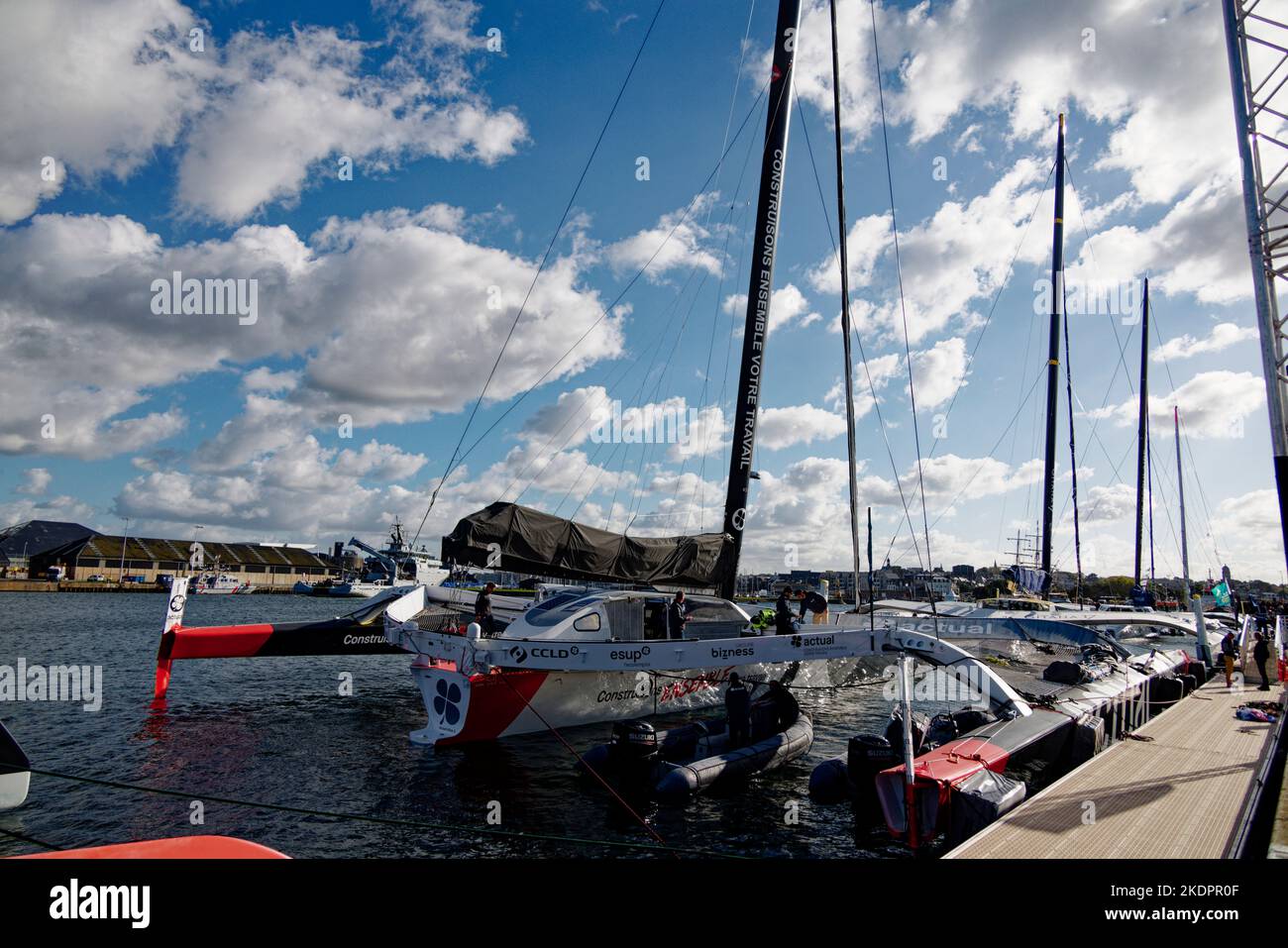 Saint-Malo, France. 4th Nov, 2022. ACTUAL skippering by Yves Le Blévec ...