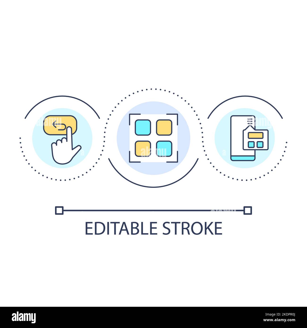 Develop icon website button Stock Vector Images - Alamy