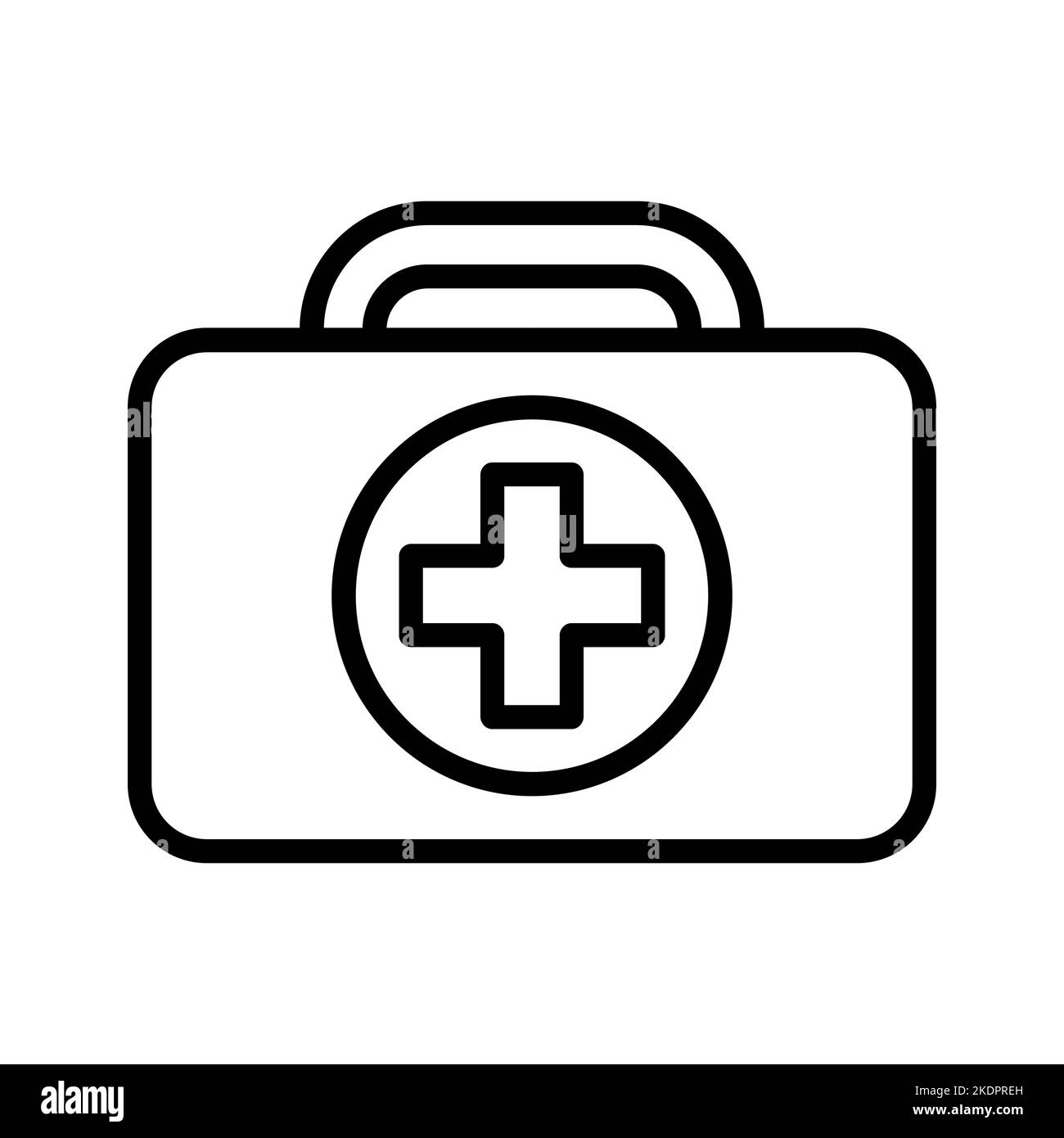 First aid kit icon. Black first aid kit icon on white background ...
