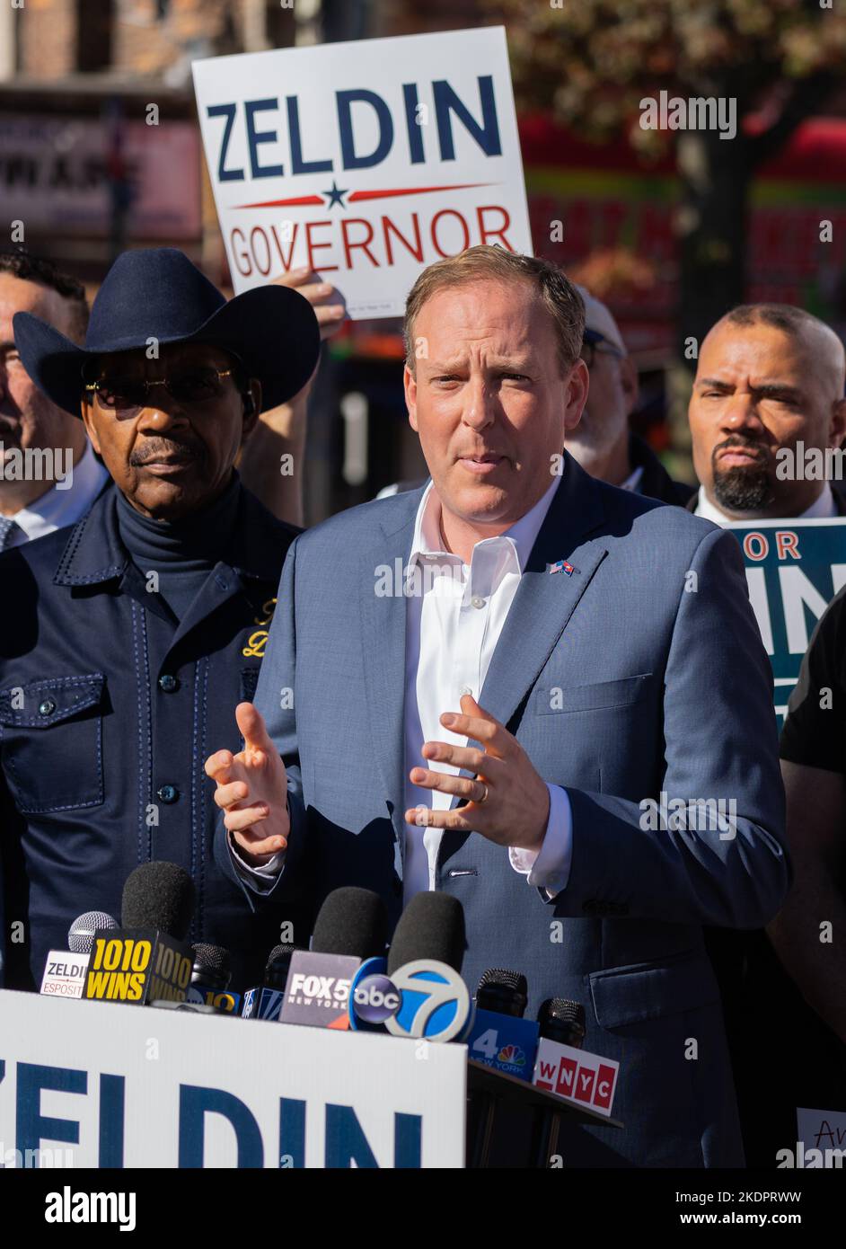 Bronx, New York, USA. 7th Nov, 2022. Republican gubernatorial candidate ...