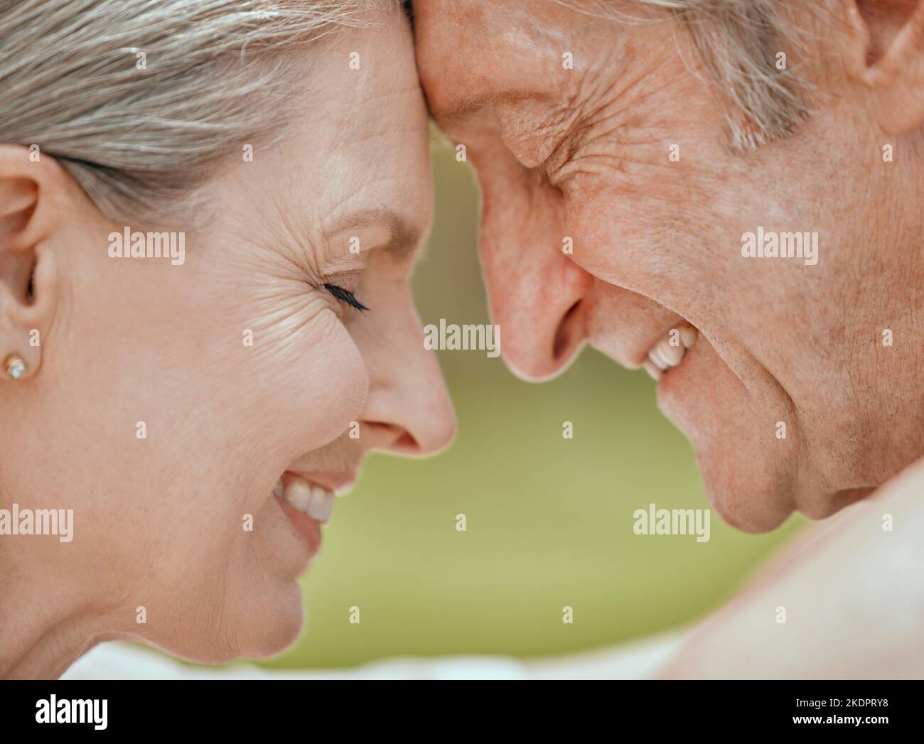Love Senior Couple And Touch Face Of A Marriage With Elderly People