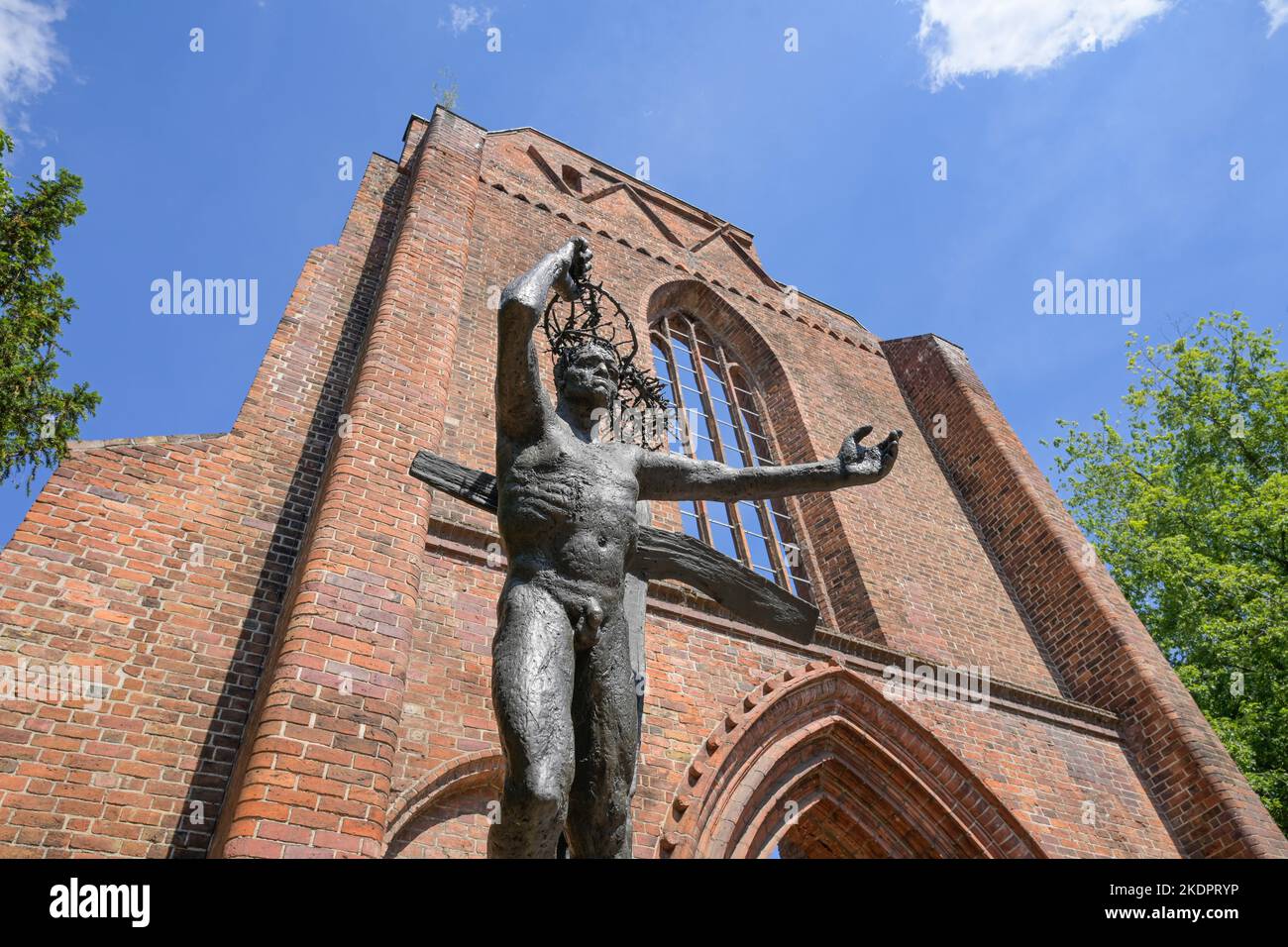 Skulptur von Fritz Cremer Gekreuzigter, Kruzifix, Franziskaner ...