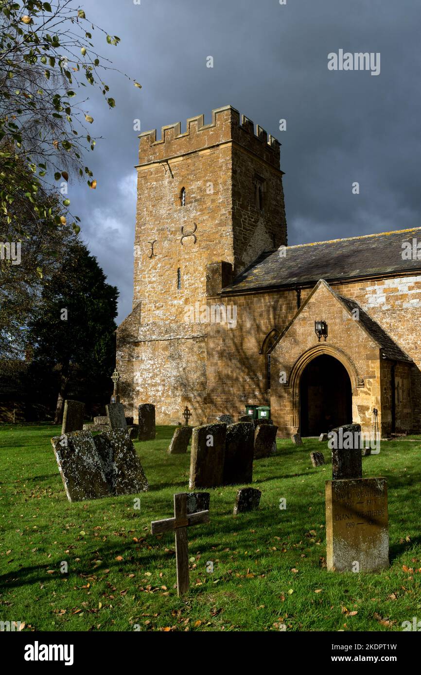 St. Peter`s Church, Whatcote, Warwickshire, England, UK Stock Photo - Alamy