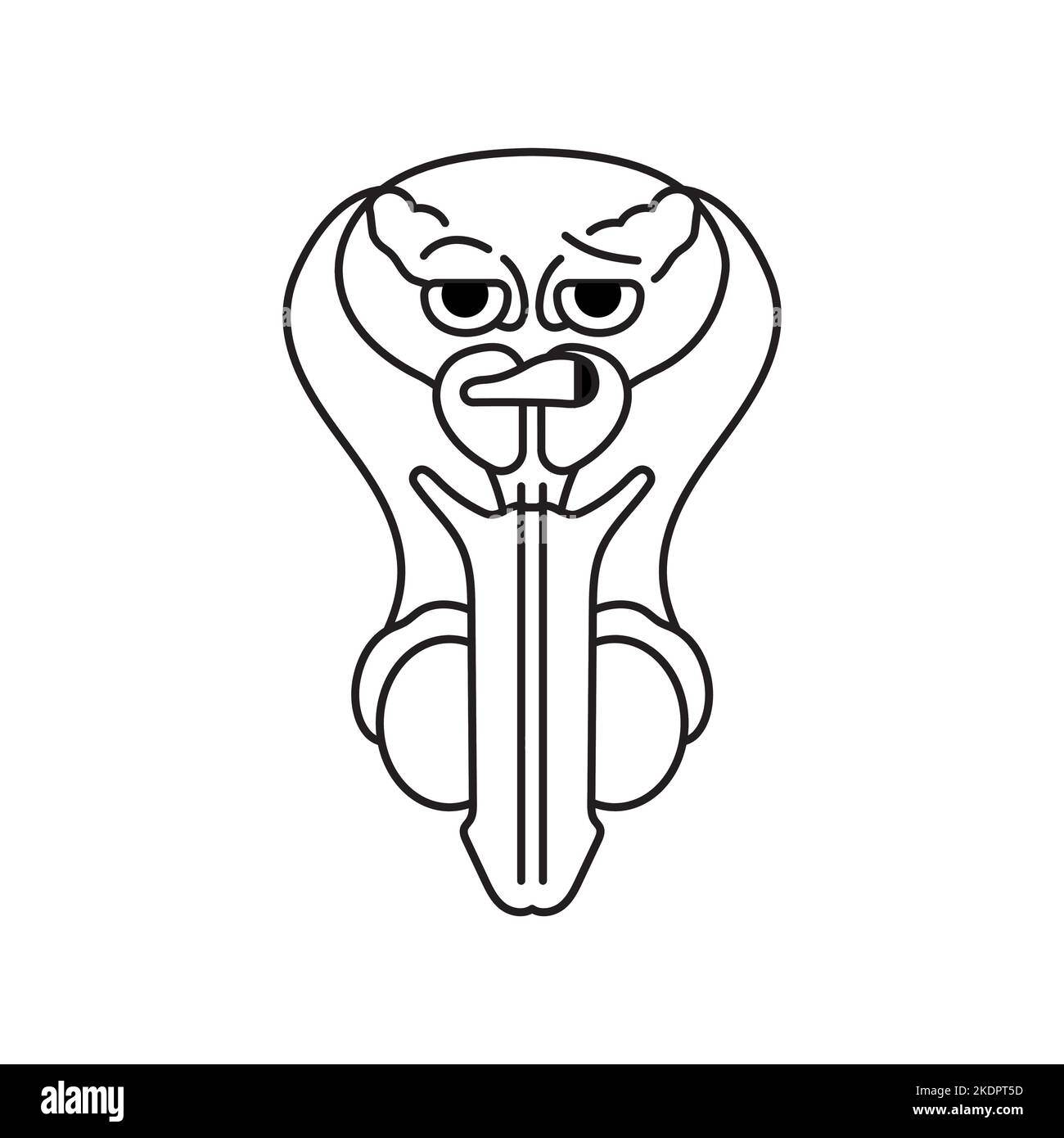 Man reproductive system color line icon. Mascot of emotions Stock ...