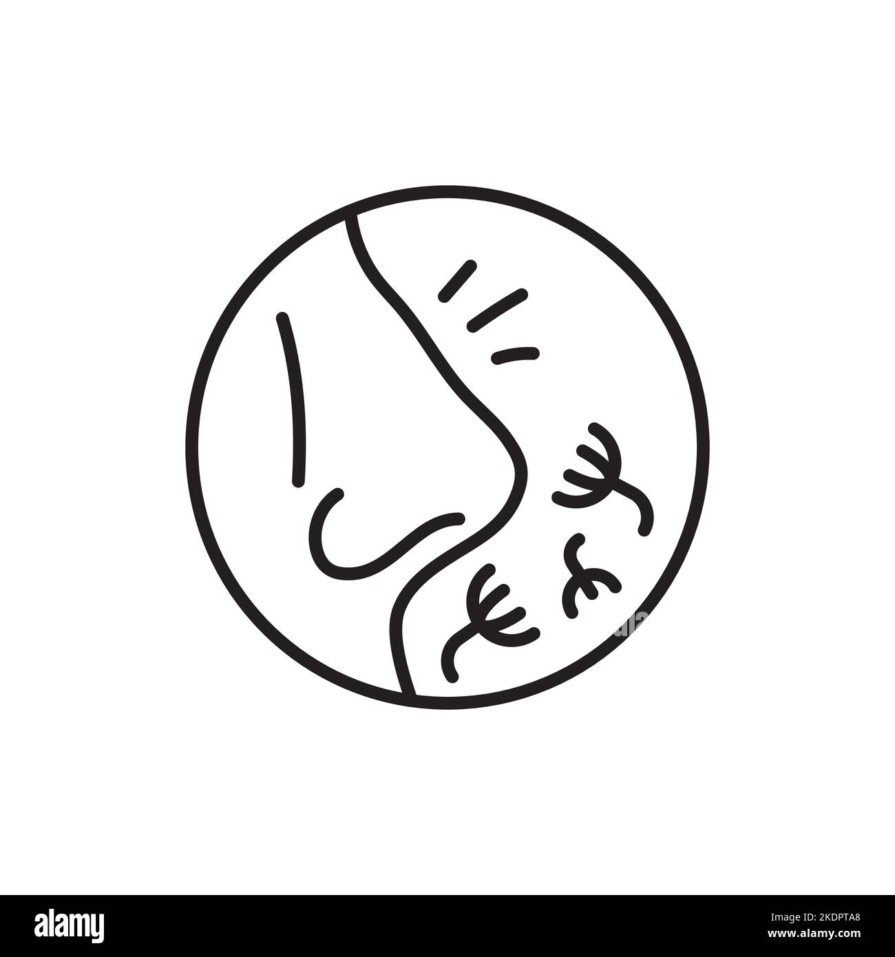 Allergy color line icon hi-res stock photography and images - Alamy