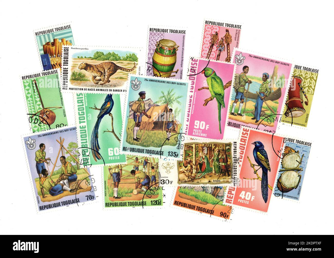 Togo One Cent Rf Postes Stamp