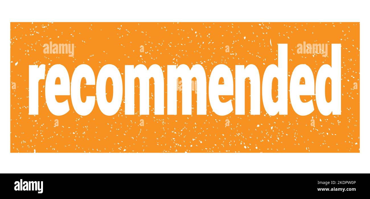 Recommended text written word hi-res stock photography and images - Alamy