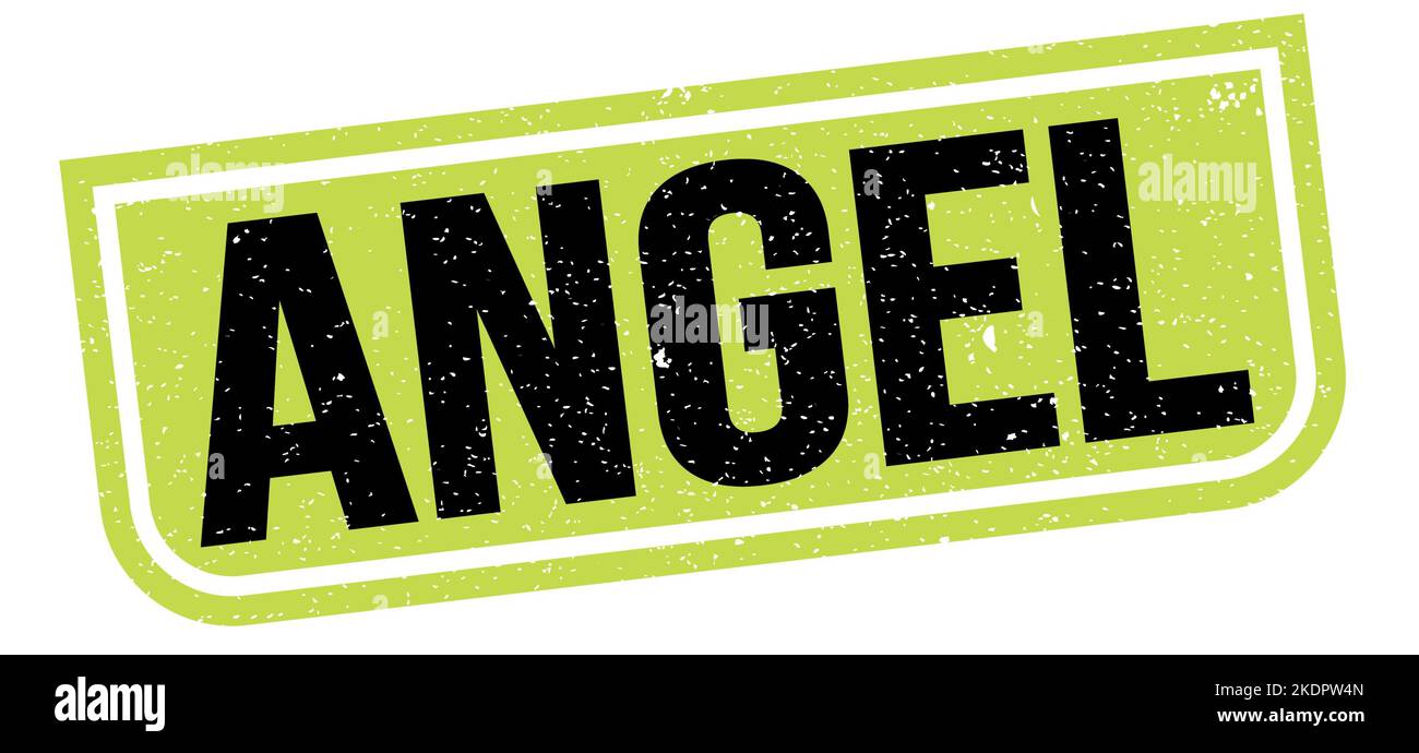 ANGEL text written on green-black grungy stamp sign Stock Photo - Alamy