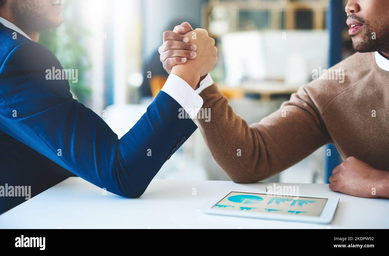 Ready for a new challenge. Closeup shot of two unidentifiable ...