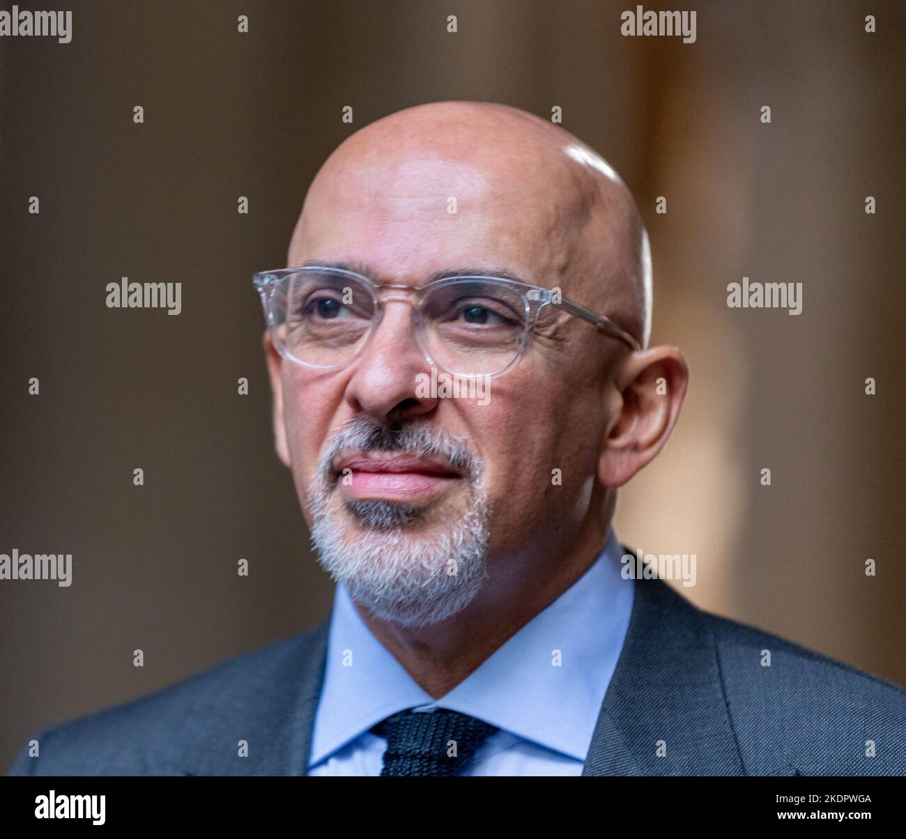 London, UK. 08th Nov, 2022. Nadhim Zahawi, Minister without portfolio, arrives at a cabinet ...