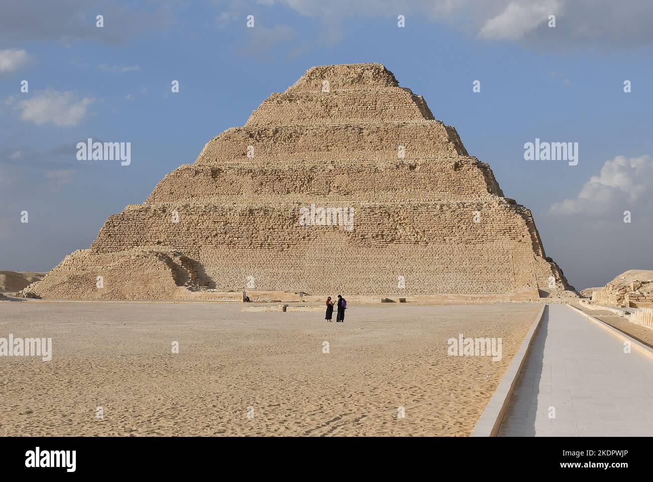 The pyramid of Djoser (or Djeser and Zoser), called the Step Pyramid of ...