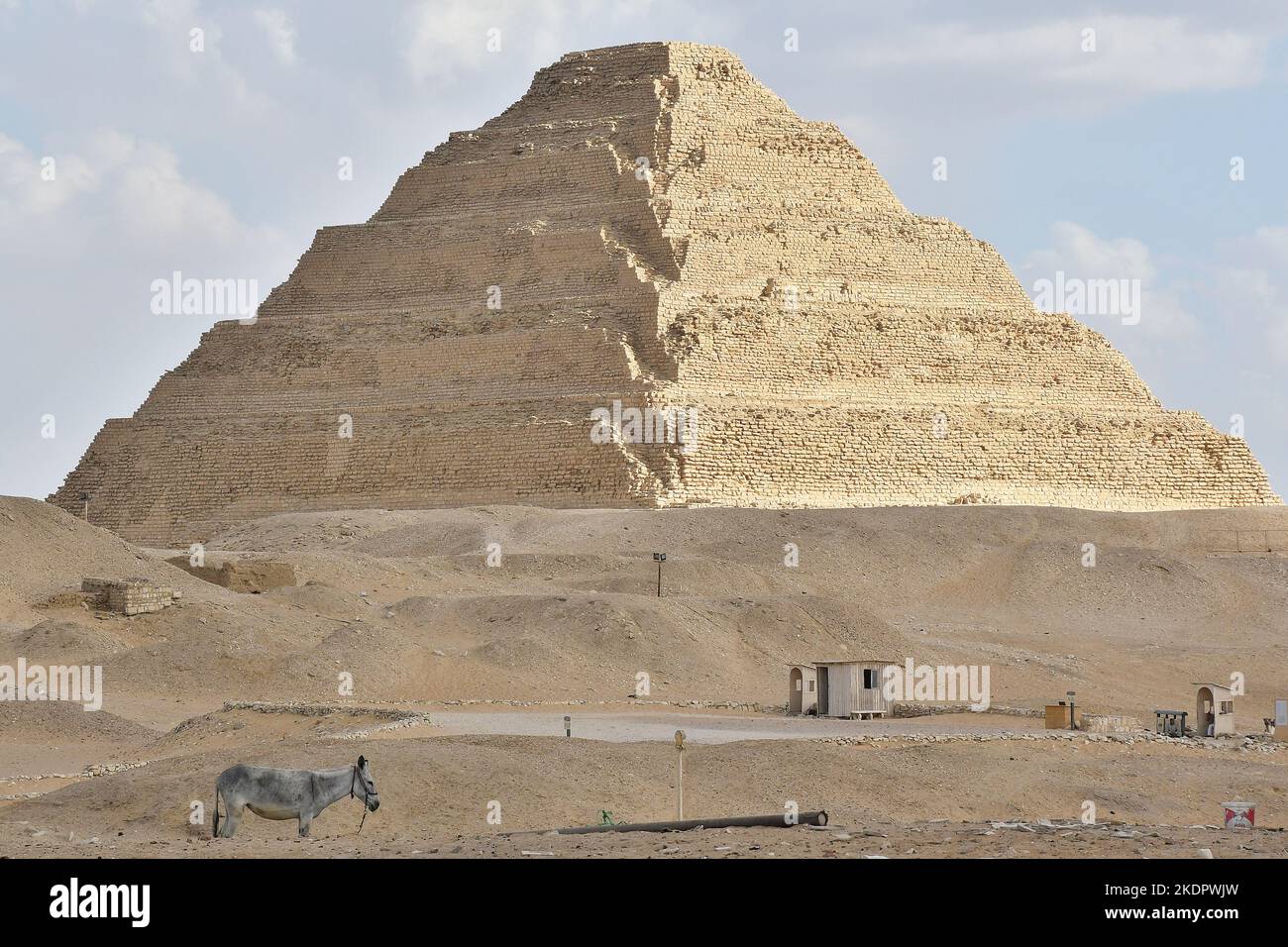 The pyramid of Djoser (or Djeser and Zoser), called the Step Pyramid of ...