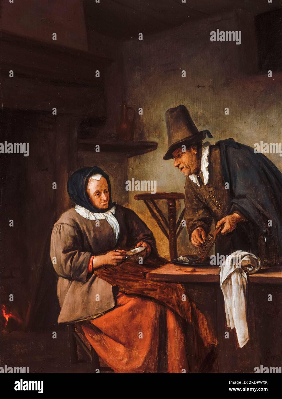 Jan Steen, The Kandeel Makers (De Kandeelmakers), painting in oil on ...