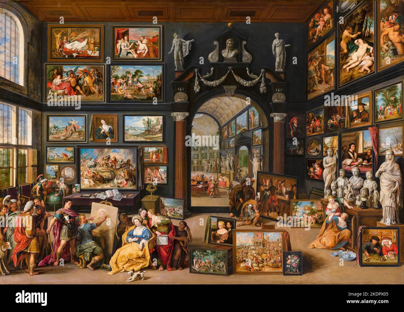 Willem van Haecht painting, Apelles Painting Campaspe, oil on panel ...