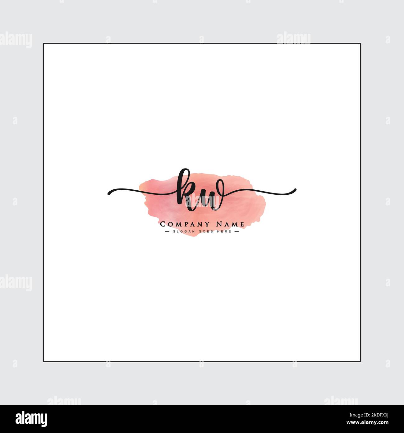 Simple Signature Logo for Alphabet KW - Signature for Photography and ...