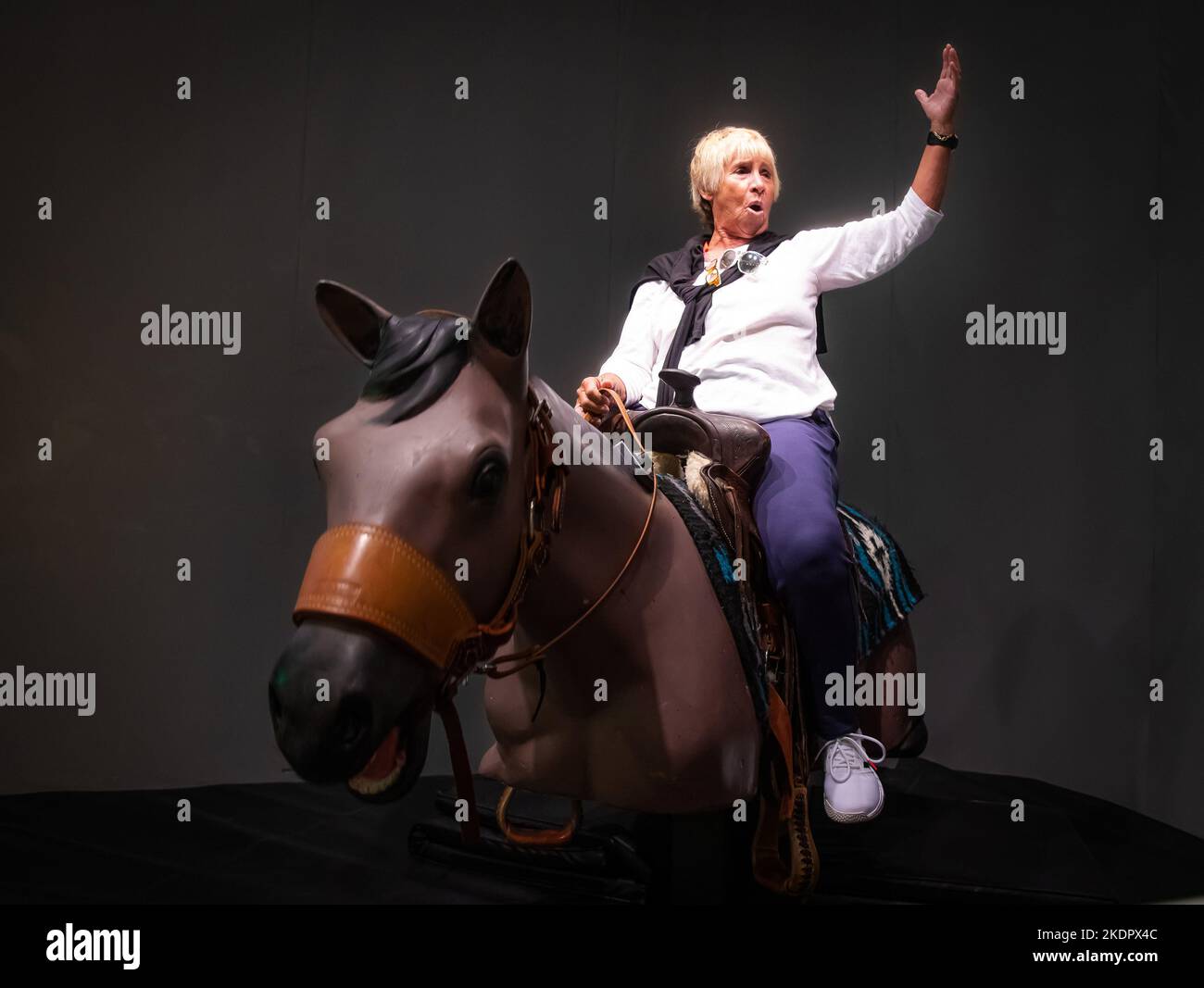 Fort Worth, United States - November 6, 2022, Rosie Casals visits the ...