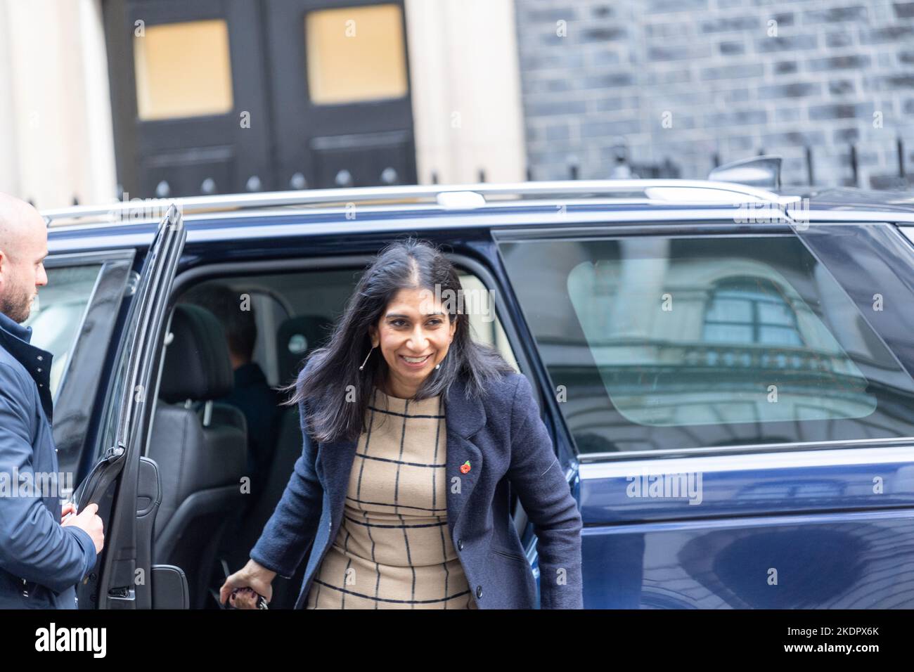 London, UK. 08th Nov, 2022. Suella Braverman, Home Secretary, arrives ...