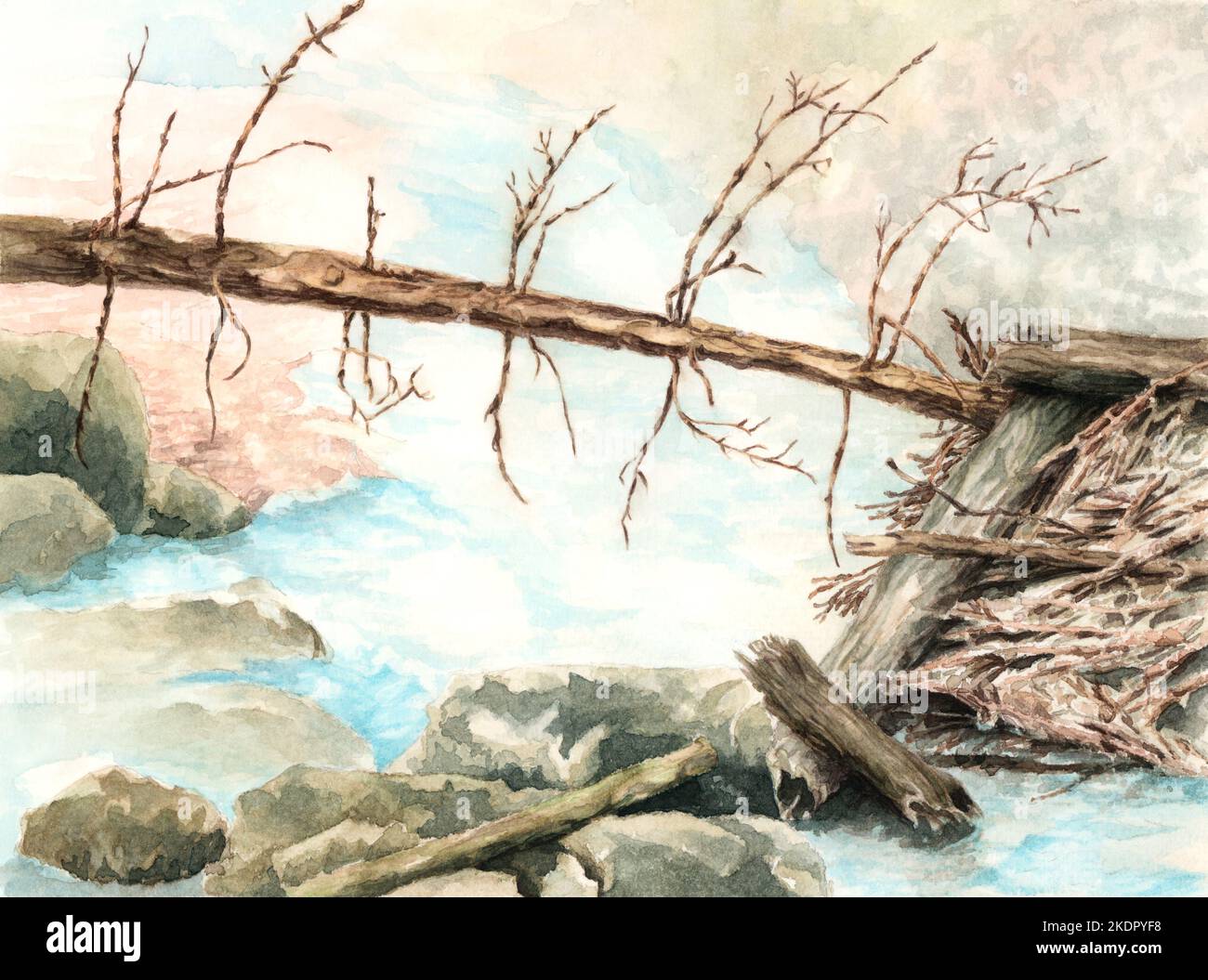 Watercolor stones hi-res stock photography and images - Alamy