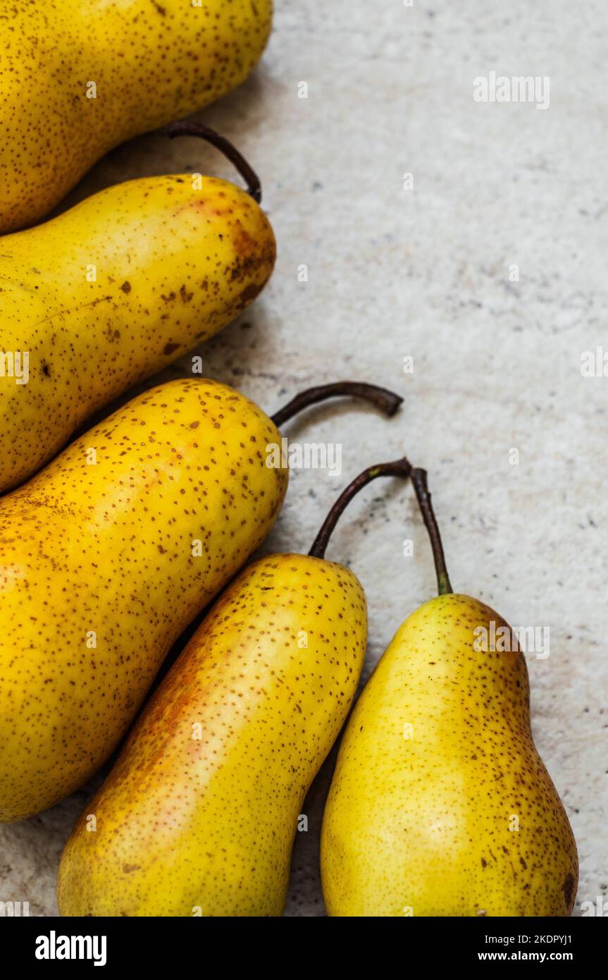 Pears cut in half isolated hi-res stock photography and images - Alamy