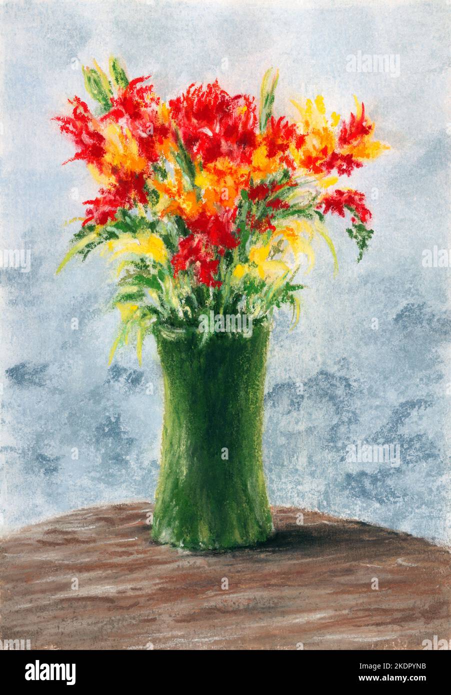 Soft Pastel Painting Flowers