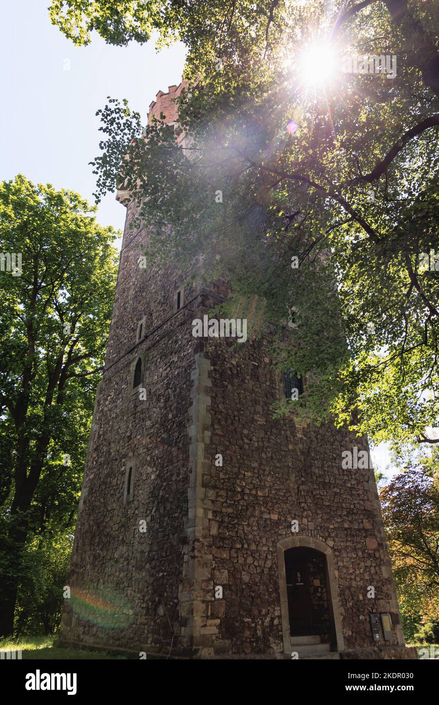 Piast tower, part of Cieszyn Castle, a gothic-renaissance stronghold in ...