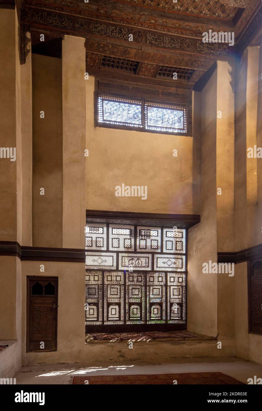 mashrabiyya or screens of turned wood, house of al-Suhaymi, built in ...