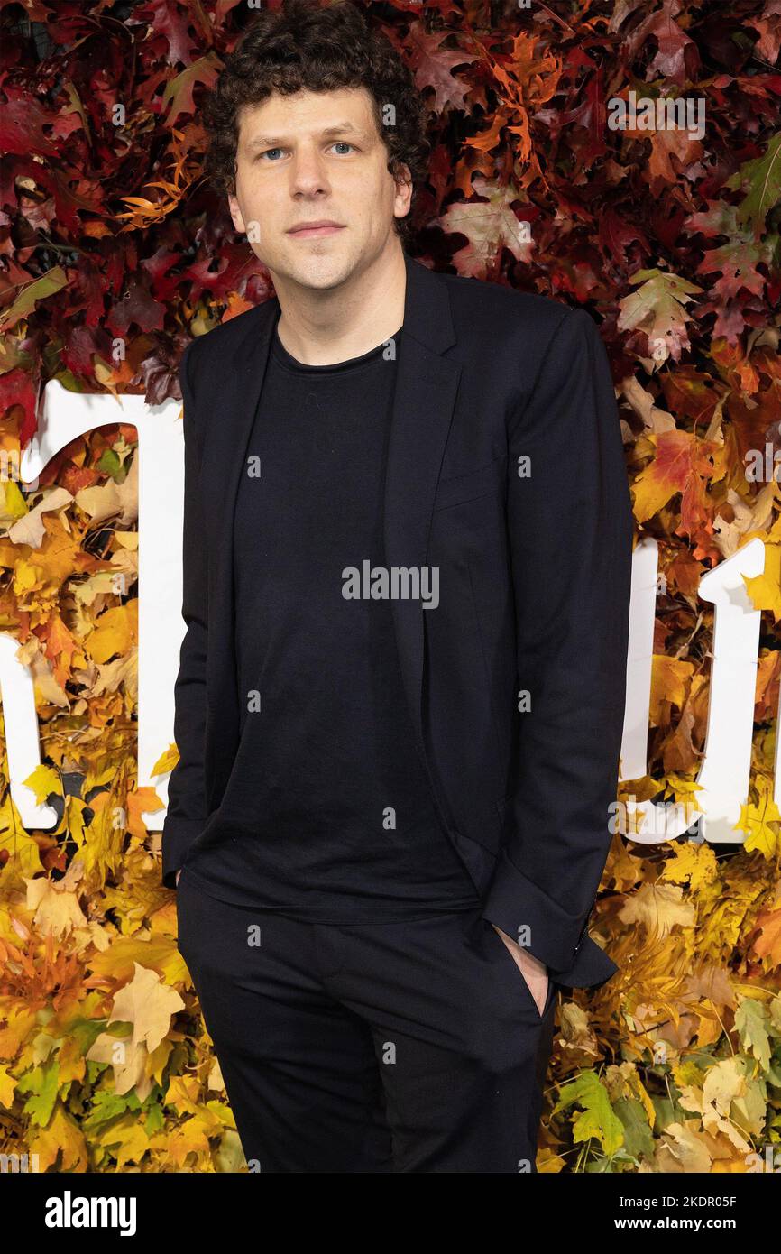 New York, NY, USA. 7th Nov, 2022. Jesse Eisenberg at arrivals for ...