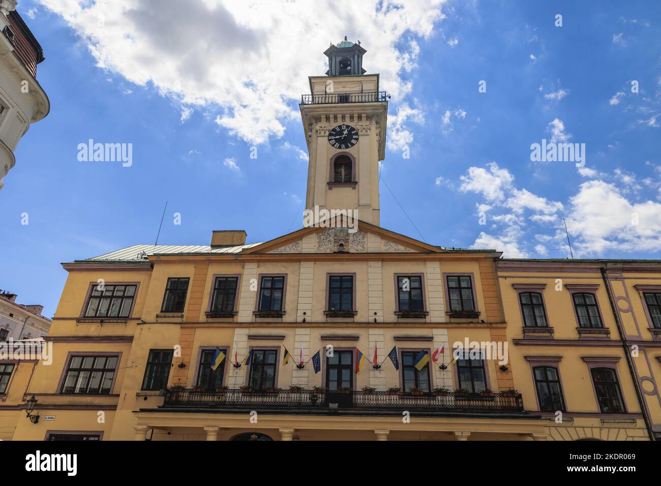 Town hall at the cieszyn market square hi-res stock photography and ...
