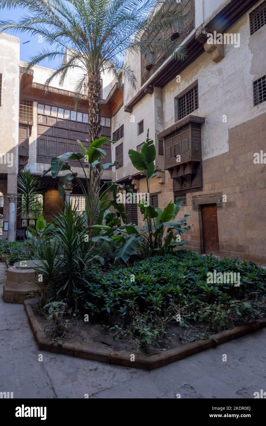 view from courtyard, house of al-Suhaymi, built in 1648,, Ottoman ...
