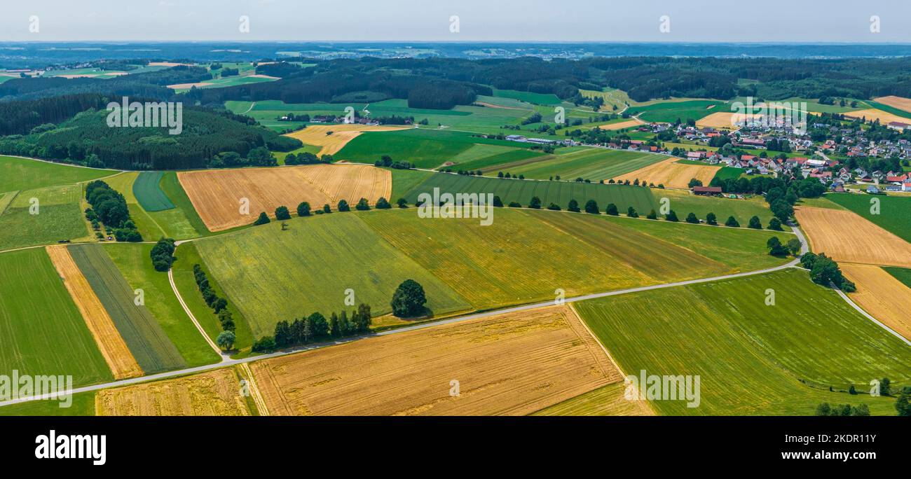 Typical agricultural landscape in the Western Forests in Swabia Stock ...