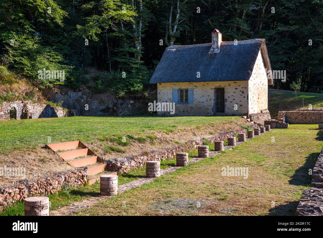 the top of the mont beauvray in the morvan nature area in france Stock ...