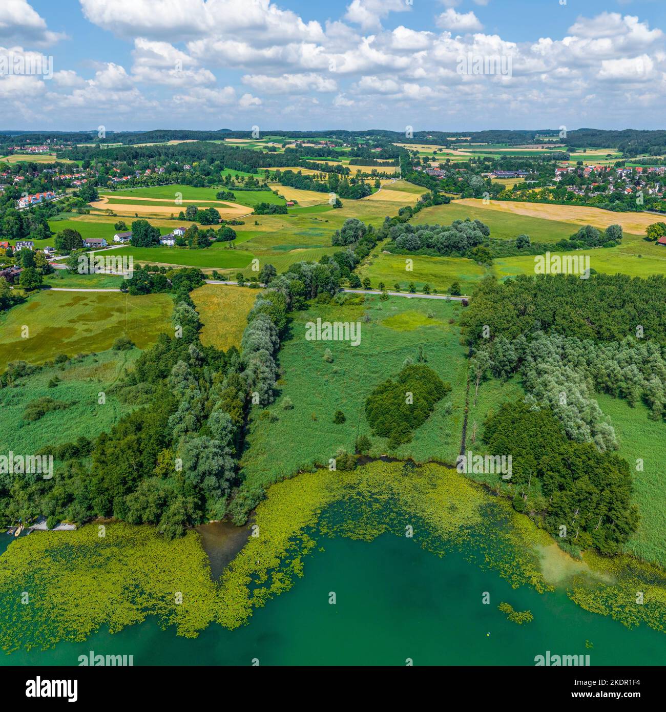 Beautiful Landscape around the Pilsensee in upper bavarian Fünfseenland ...