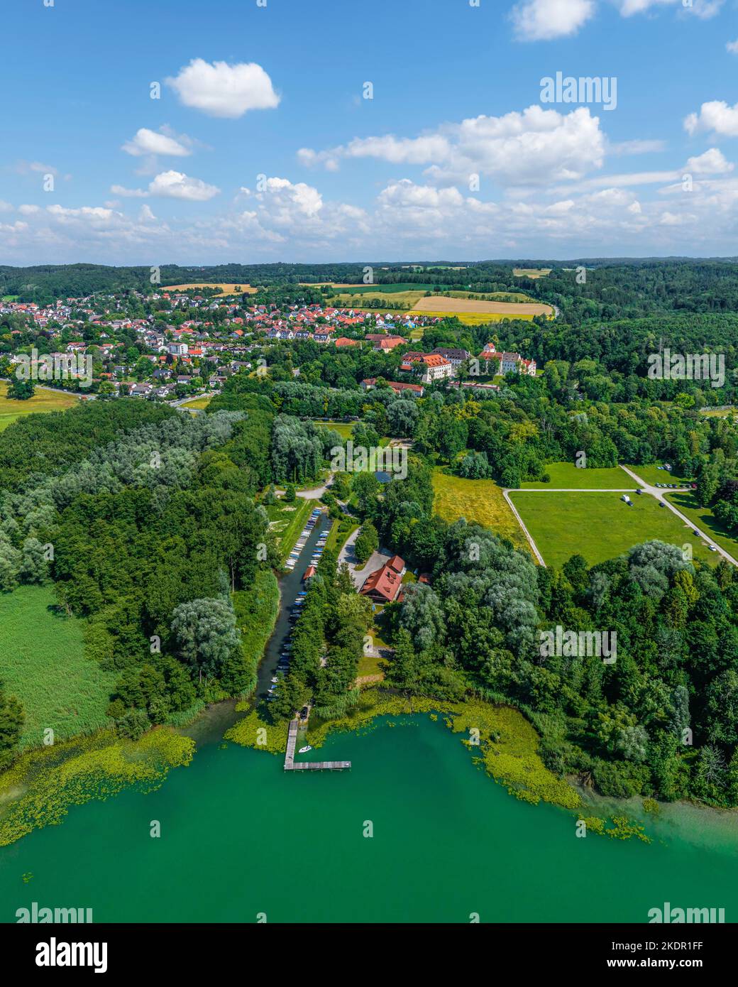 Beautiful Landscape around the Pilsensee in upper bavarian Fünfseenland ...