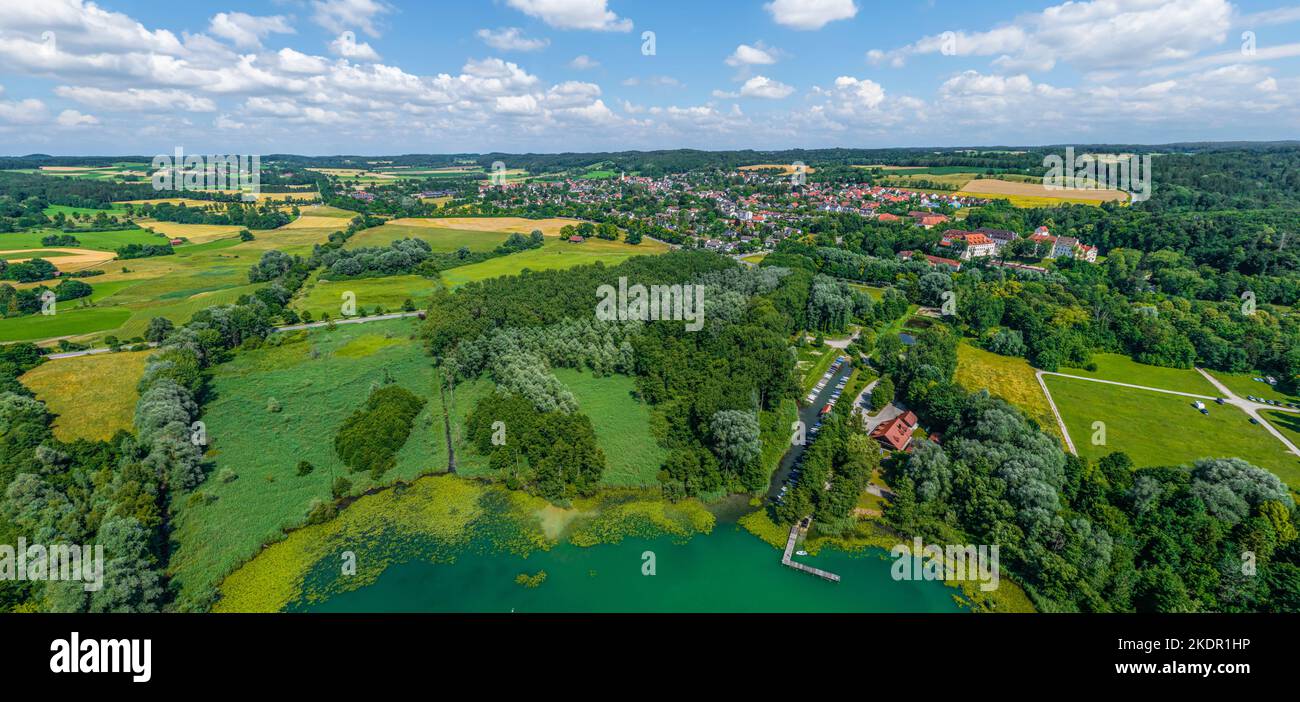 Beautiful Landscape around the Pilsensee in upper bavarian Fünfseenland ...
