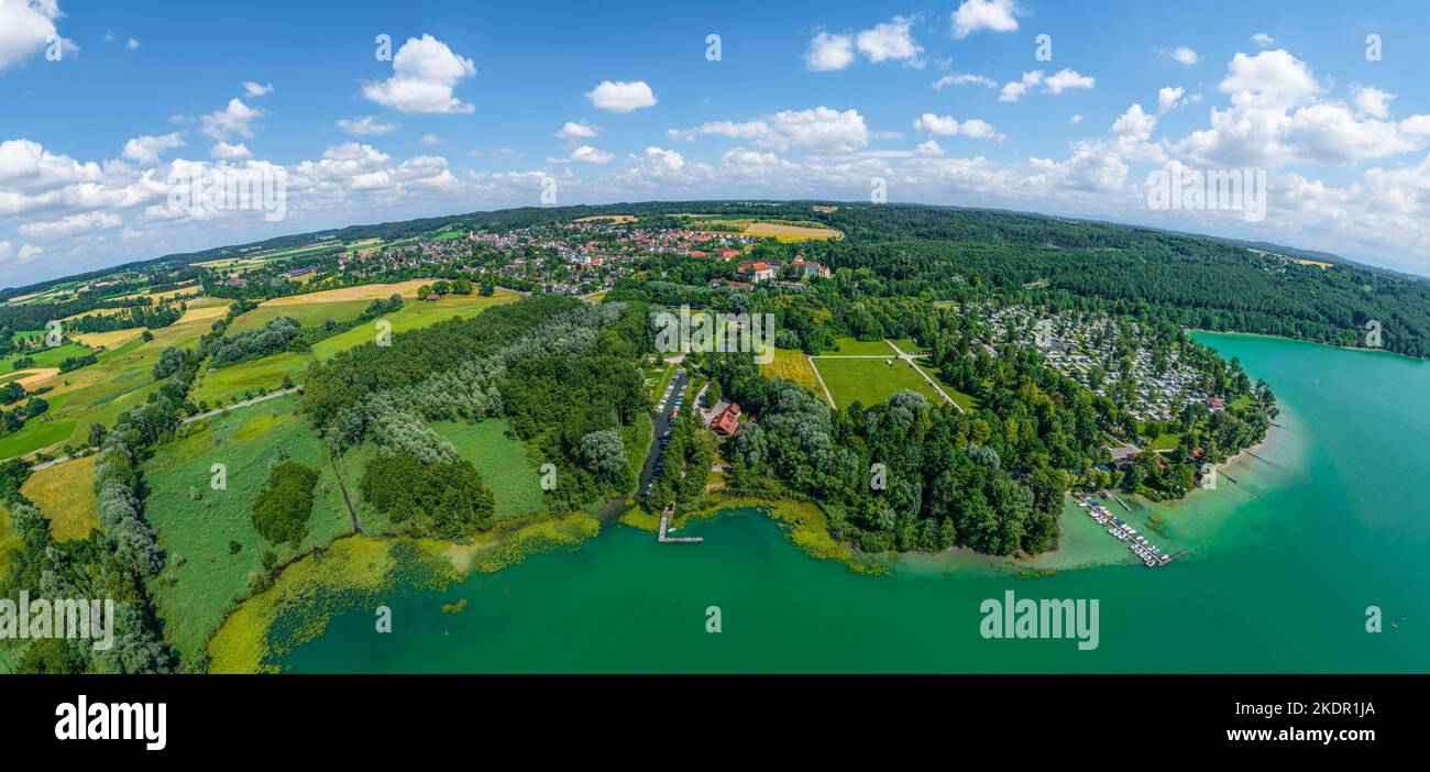 Beautiful Landscape around the Pilsensee in upper bavarian Fünfseenland ...