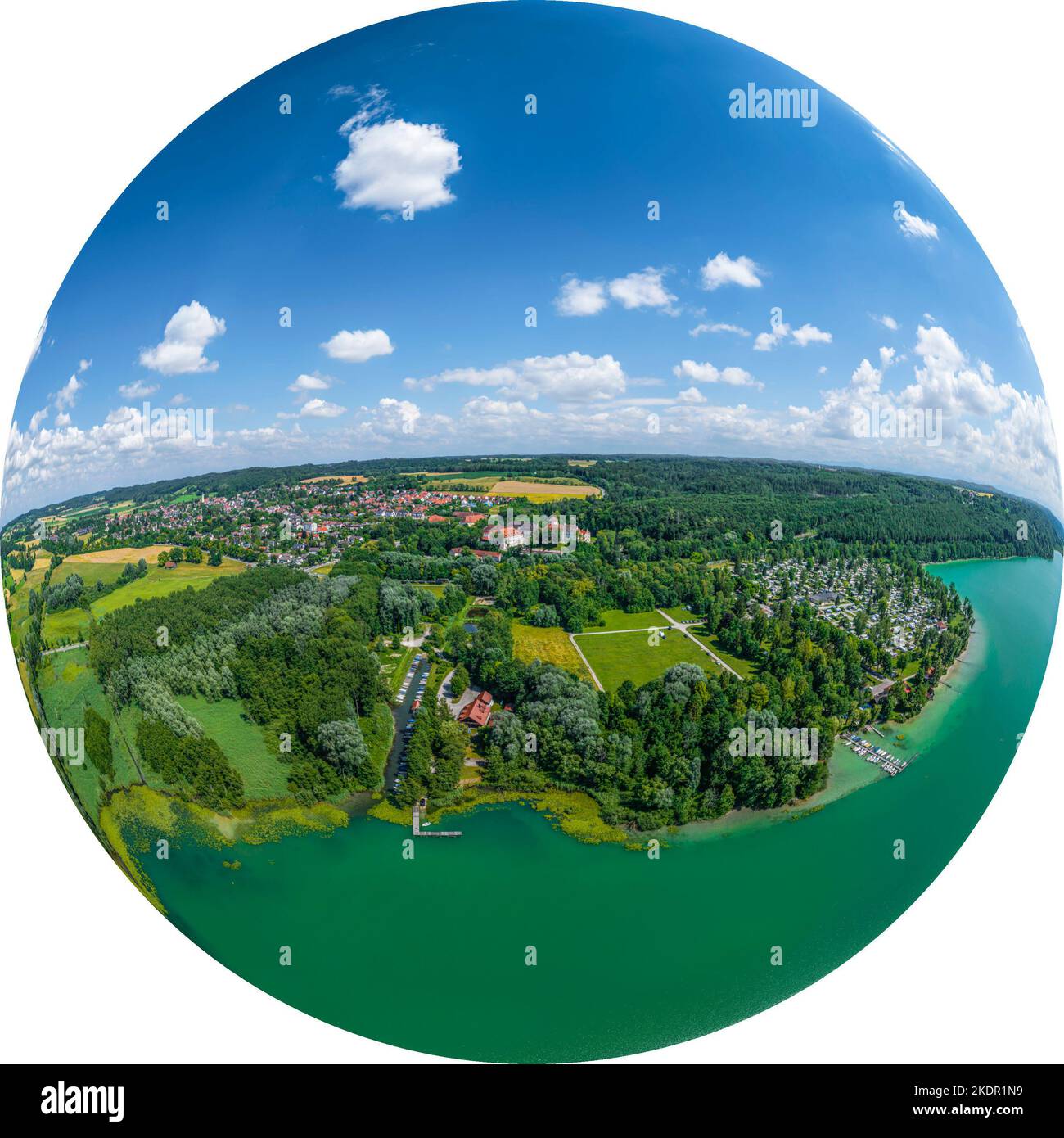 Beautiful Landscape around the Pilsensee in upper bavarian Fünfseenland ...