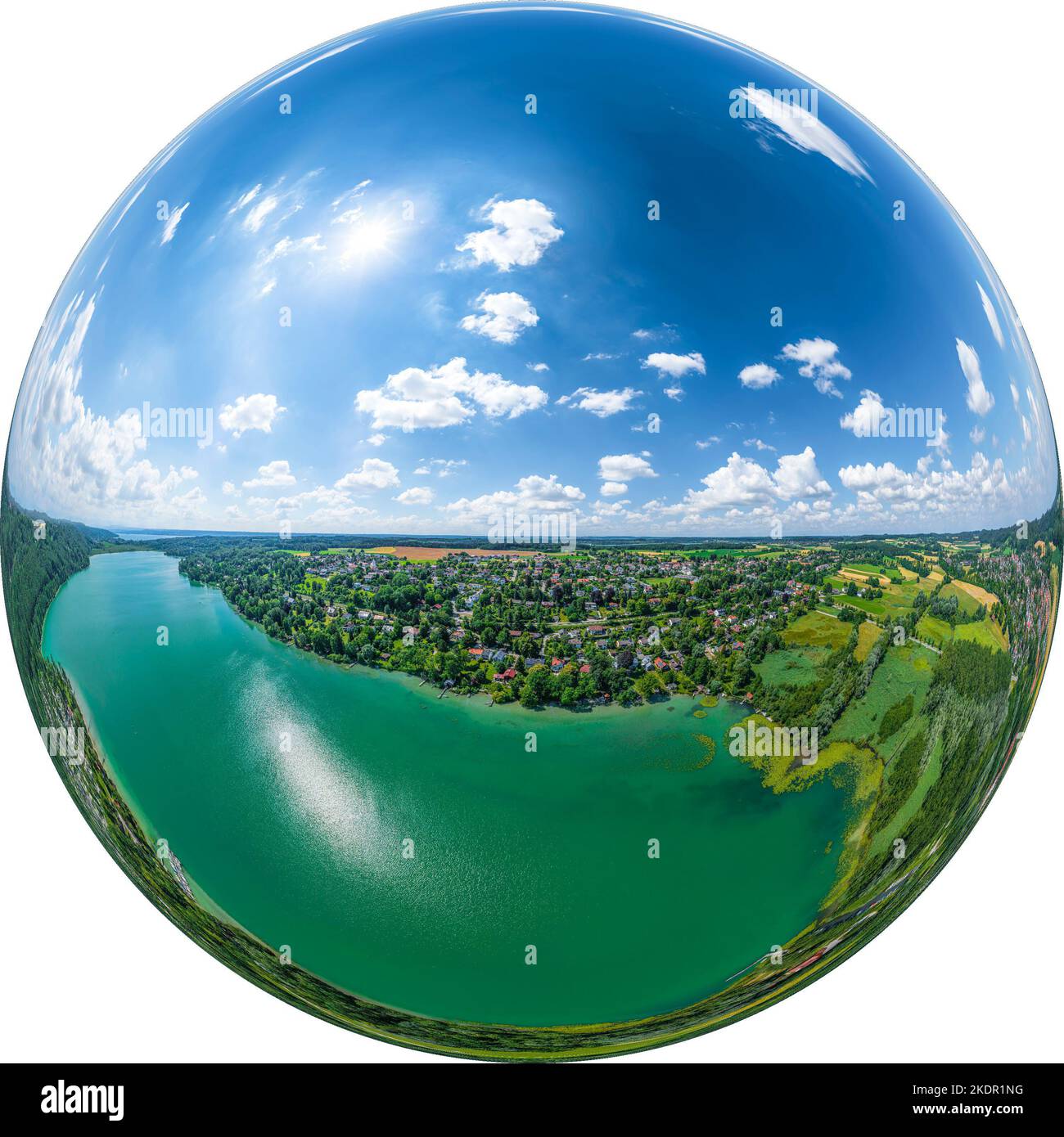 Beautiful Landscape around the Pilsensee in upper bavarian Fünfseenland ...