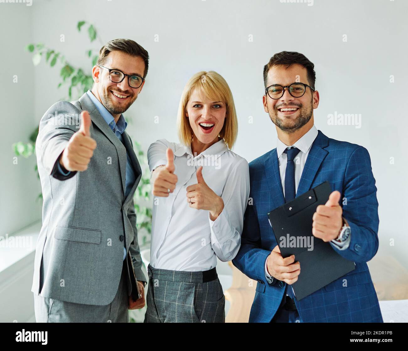young business people meeting office teamwork corporate portrait ...