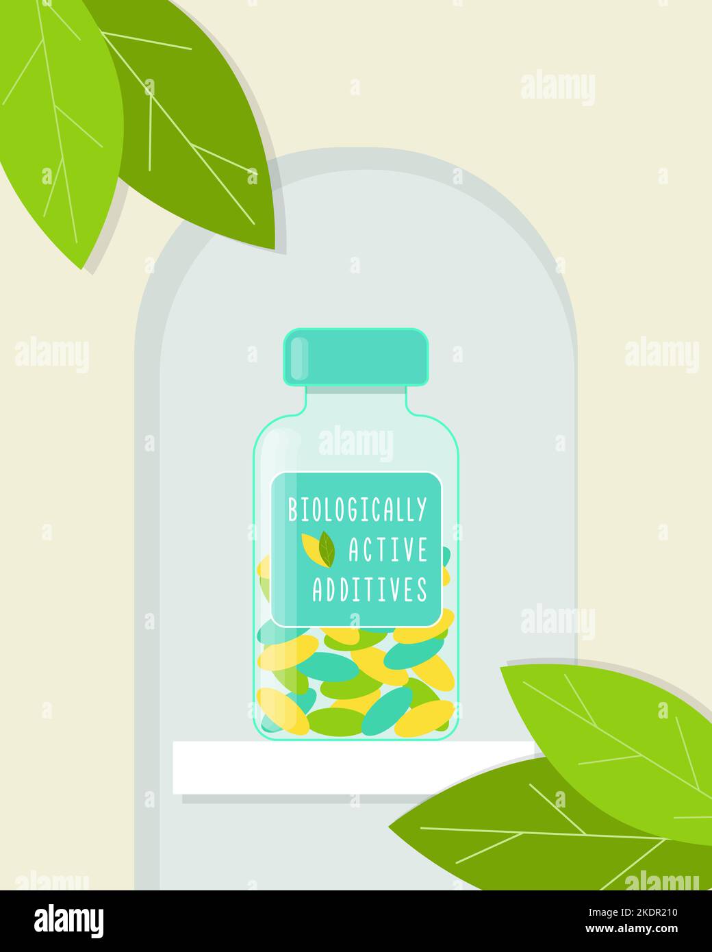 Bottle Biologically Active Additives BAA Dietary supplements, vitamins ...