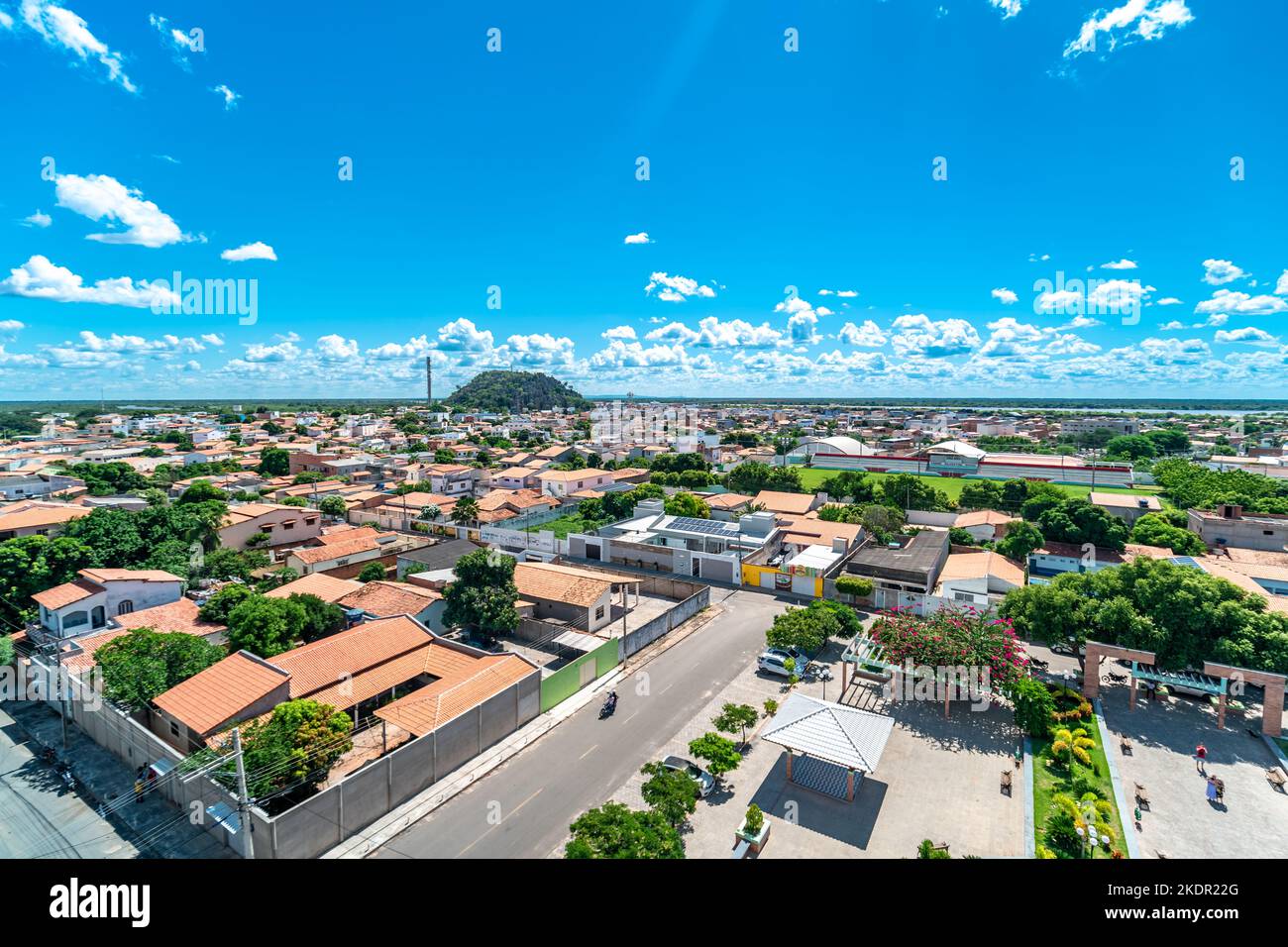 Bom Jesus da Lapa, Brazil. Catedral Nossa Senhora do Carmo and a view ...