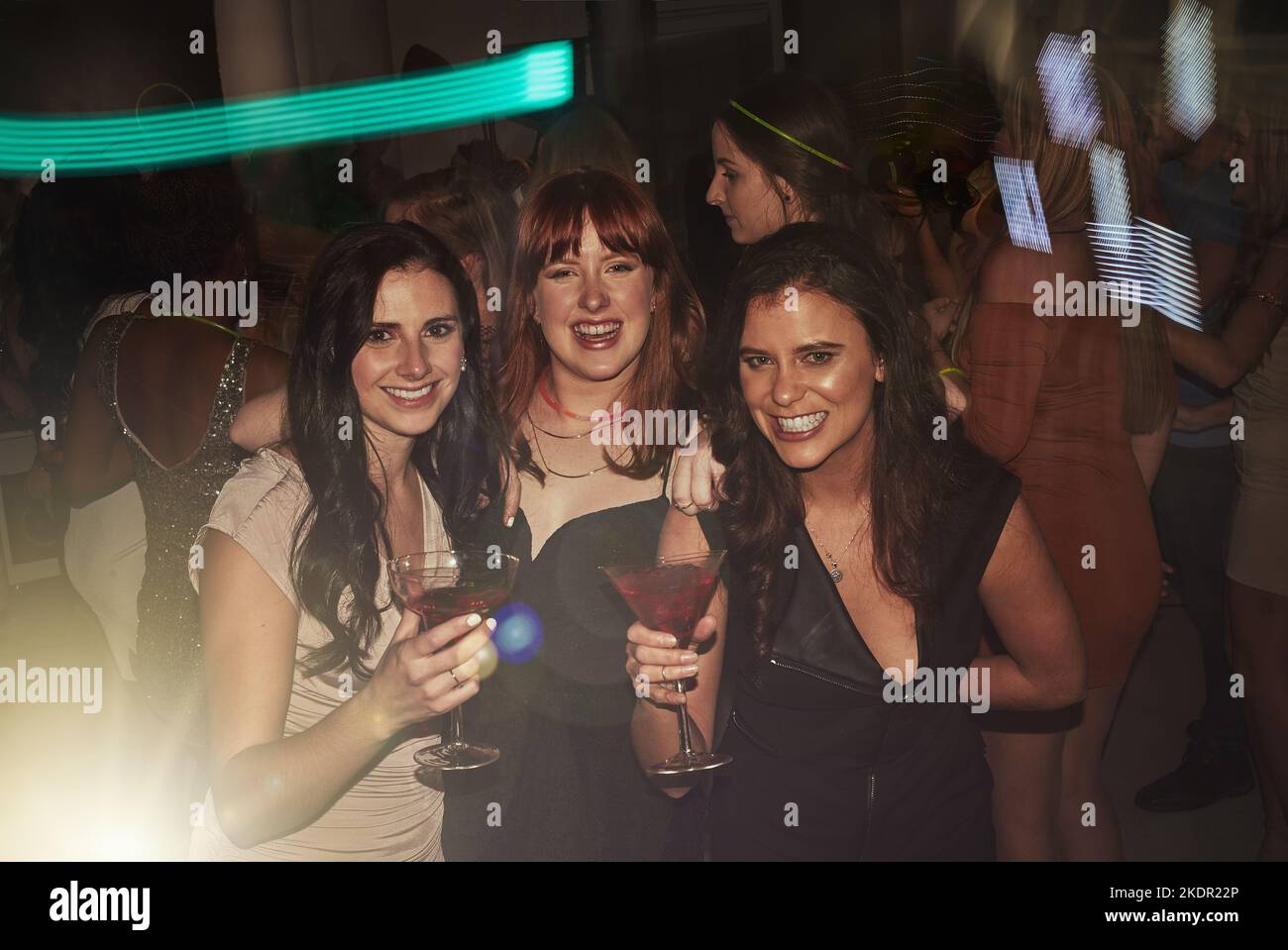 Weekends are all about the nightlife. Portrait of a group of friends ...