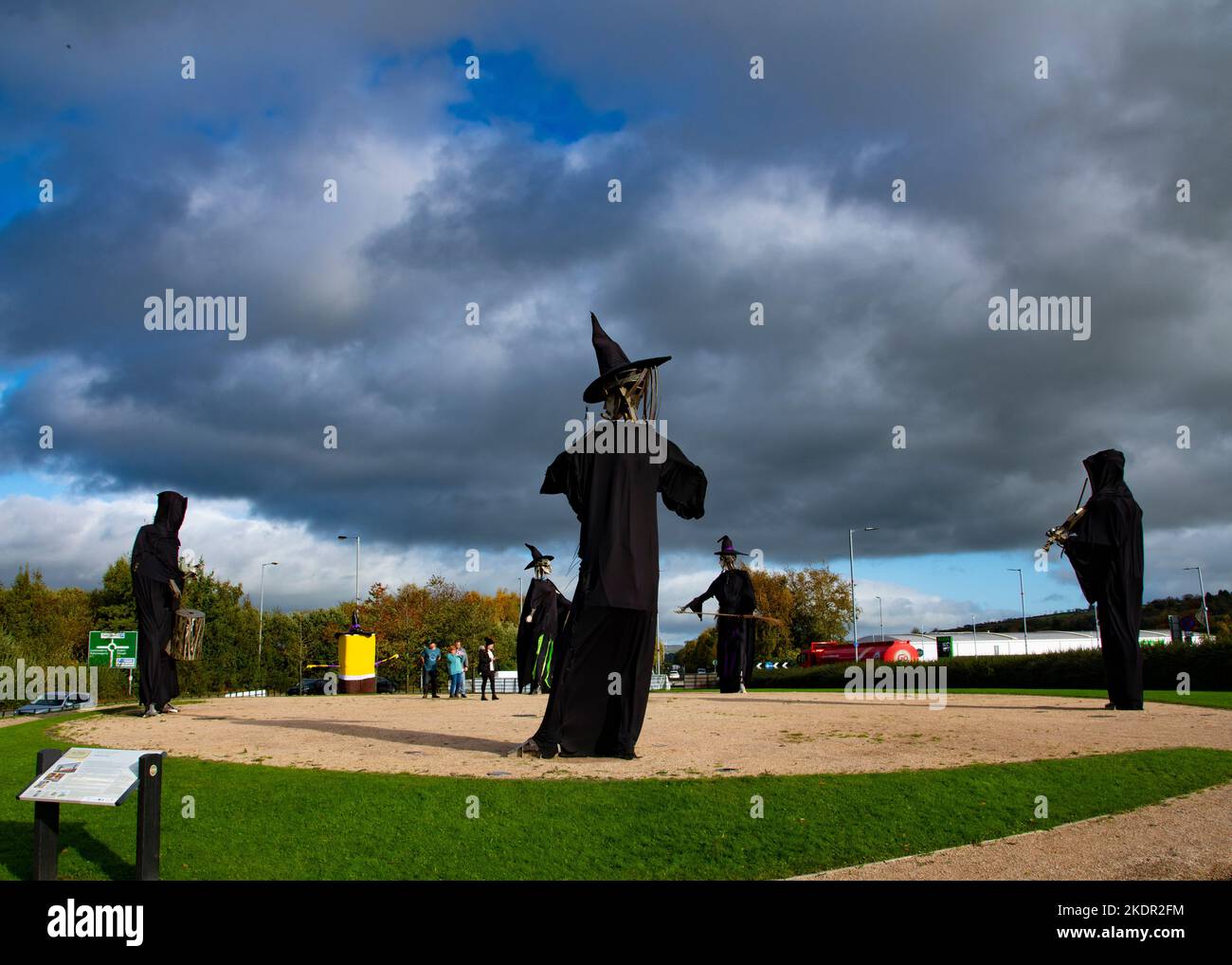 Maurice Harron's Millennium Sculpture " Let the Dance Begin " dressed ...